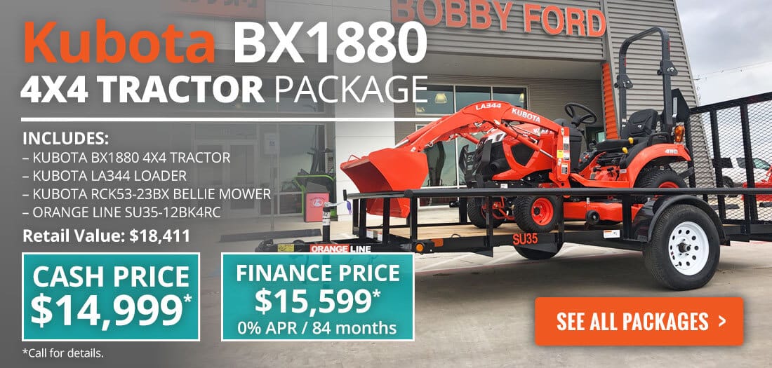 New Kubota Tractors | Kubota Tractor Package Deals in Greater Houston Area